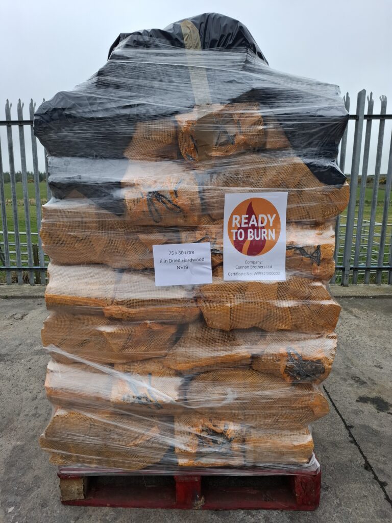 ⭐Kiln Dried Logs Pallets – 75 & 50 Nets – Hardwood & Softwood⭐ – Connon ...